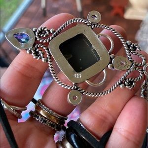 Silverskylight | Jewelry | 925 Sterling Silver Black Obsidian Blue ...